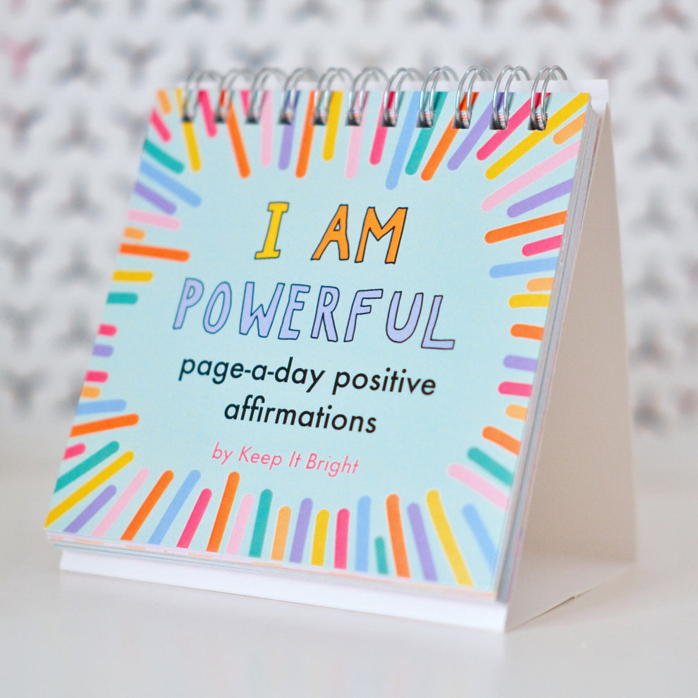page-a-day affirmation easel | daily desk positive affirmations for ...